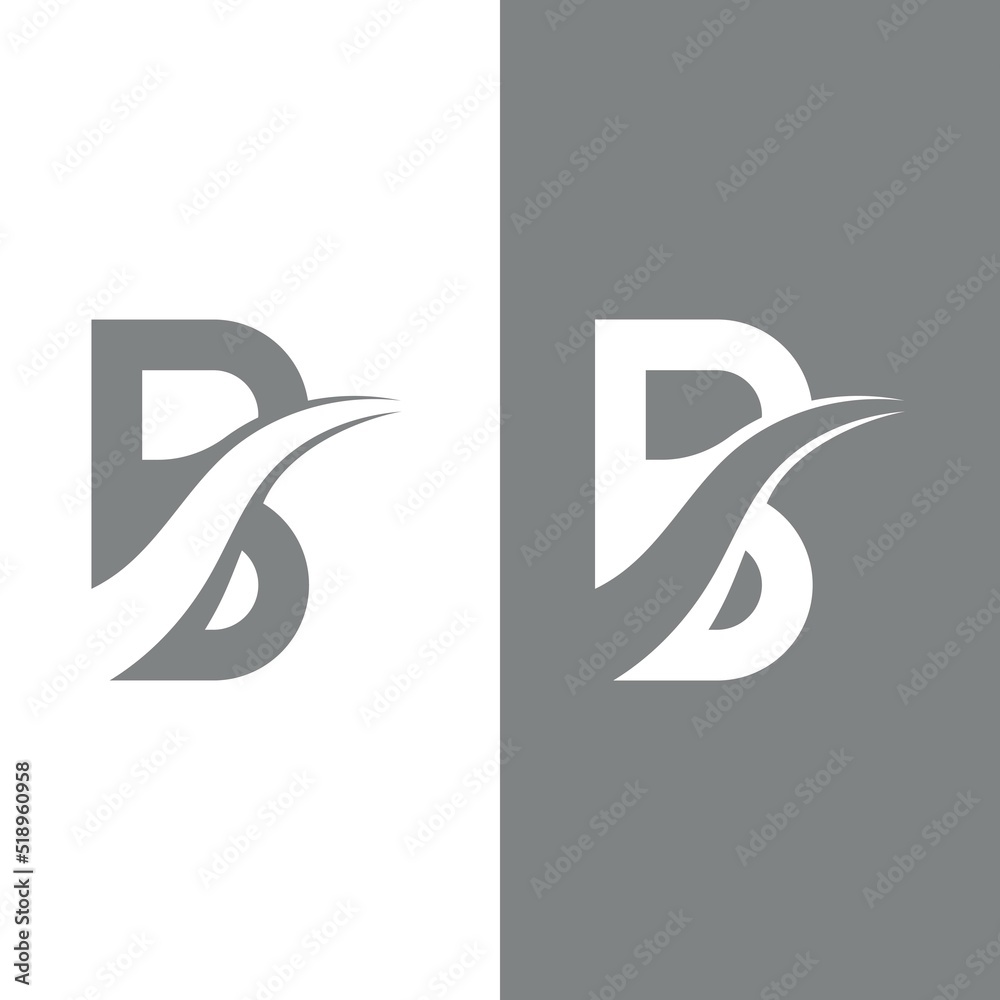 B letter vector illustration Stock Vector | Adobe Stock