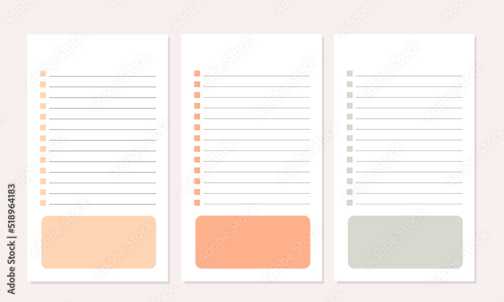 Cute paper notes. Stationary set. Scrapbook notes and cards.Printable ...