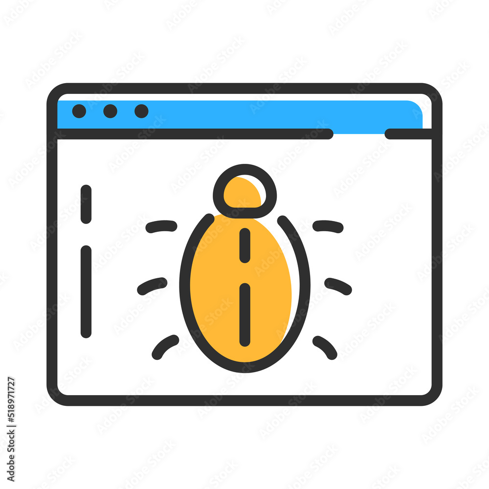 Computer virus search icon. Bug finding symbol. Web page virus. Vector ... Computer virus search icon. Bug finding symbol. Web page virus. Vector ...