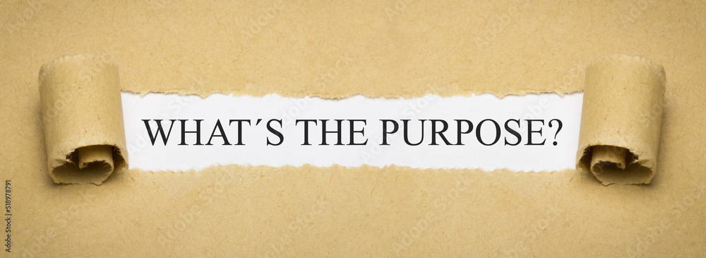 what´s the purpose? Stock Photo | Adobe Stock