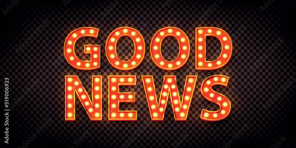 Vector realistic isolated retro marquee billboard with electric light ...