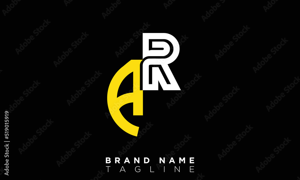 Alphabet letters Initials monogram logo AR, RA, A and R Stock Vector ...