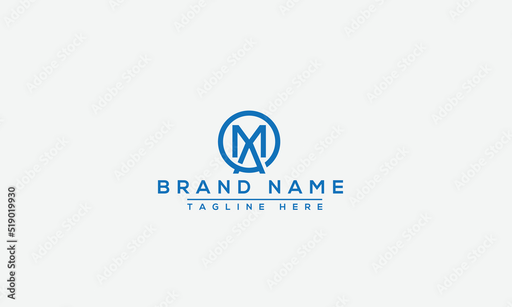 Logo design letter MA . Elegant modern. Vector template. Stock Vector ...