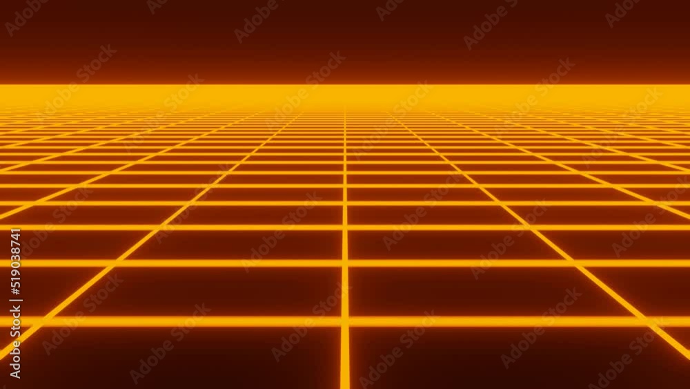 Dynamic Retro Background. Futuristic flight in space with a polygonal ...