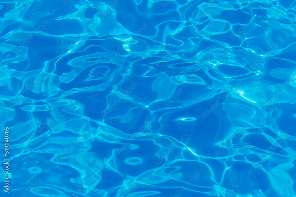Swimming pool water surface with sparkling light reflections Stock ...