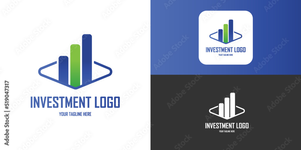 Investment Vector Logo Stock Vector | Adobe Stock