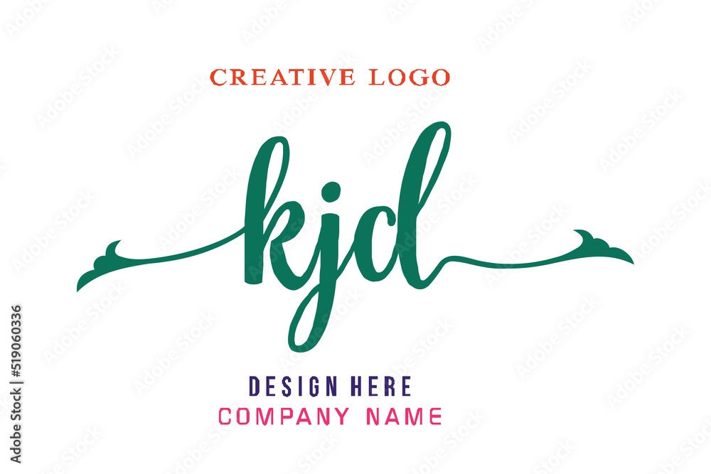 KJD lettering, perfect for company logos, offices, campuses, schools ...