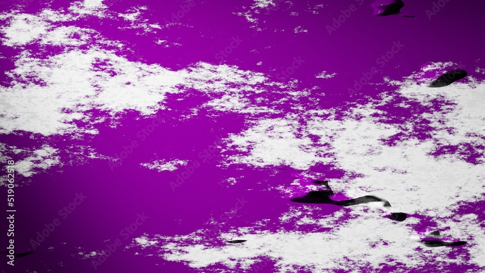 3D rendering. White abstract texture with purple spots. Rust texture on ...