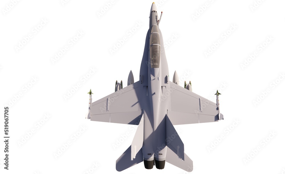 Jet aircraft fighter concept modern military weapon technology 3d ...