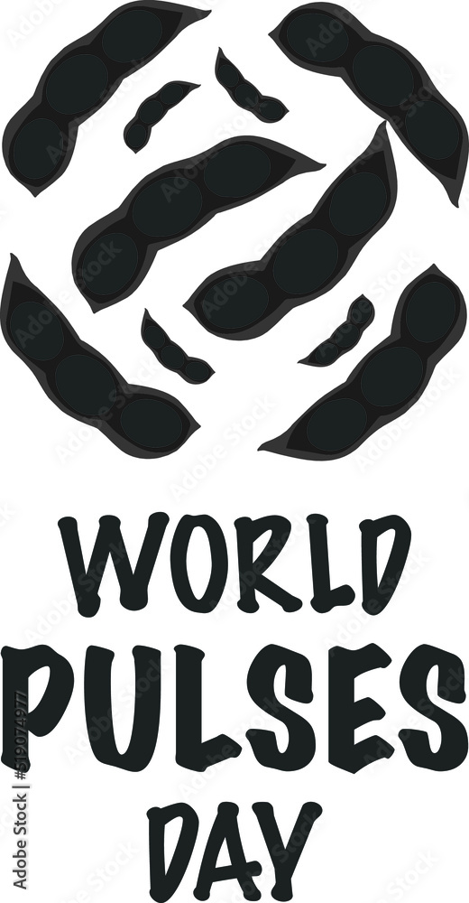 World pulses day celebration symbol vector Stock Vector | Adobe Stock