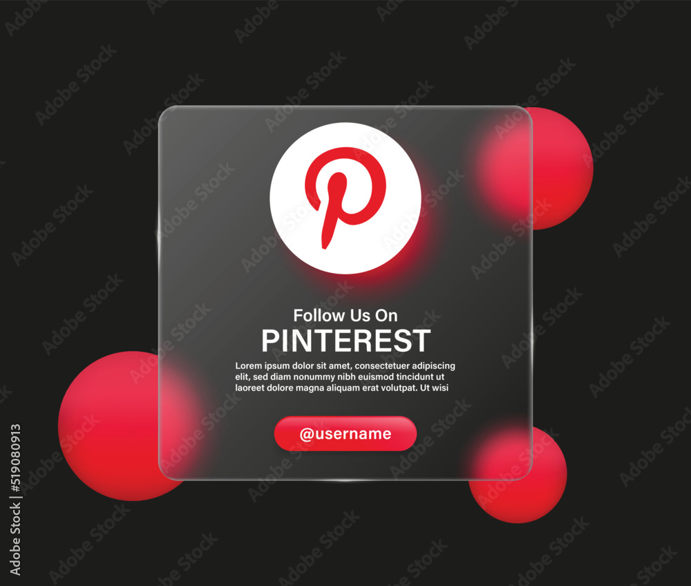 Pinterest Follow Button Transparent
