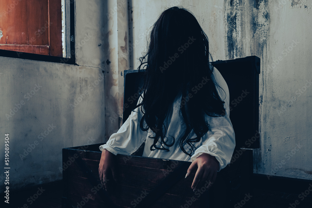 Girl ghost woman death the horror is screaming darkness and nightmare ...