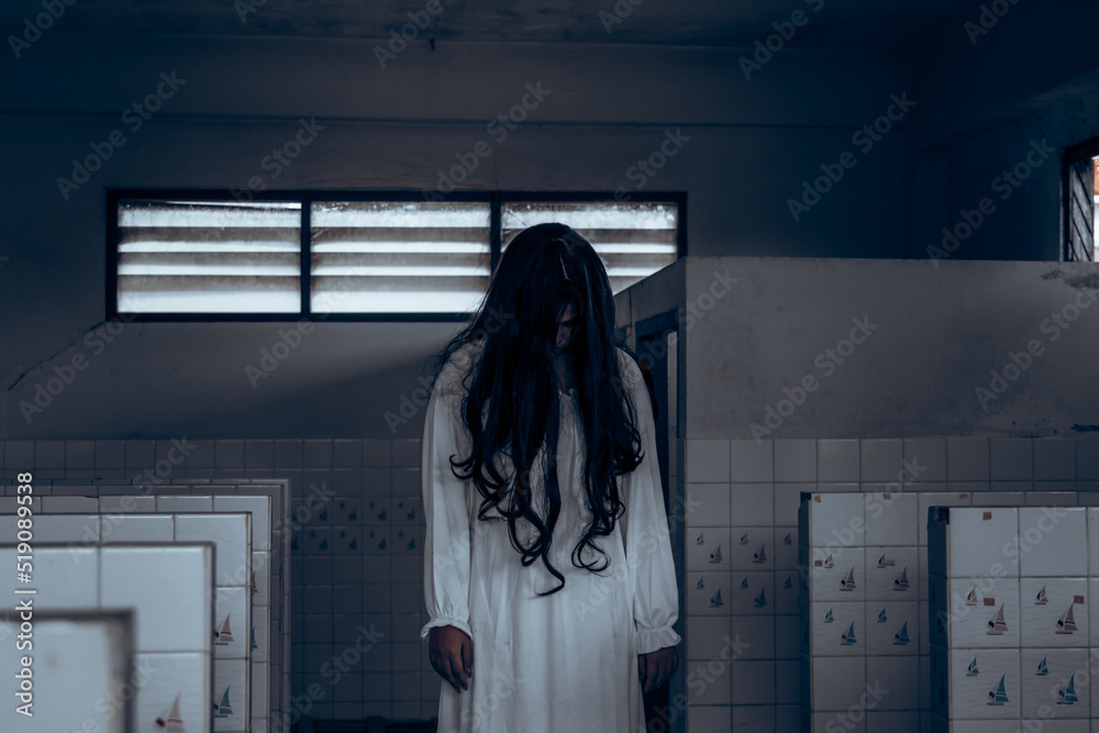 Girl ghost woman death the horror is screaming darkness and nightmare ...