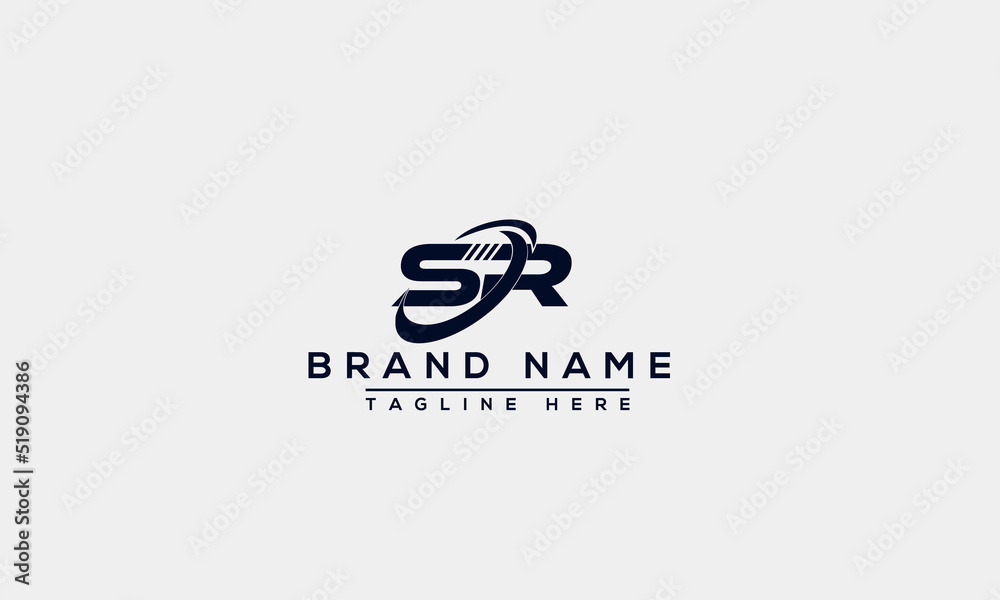 Logo design letter SR . Elegant modern. Vector template. Stock Vector ...