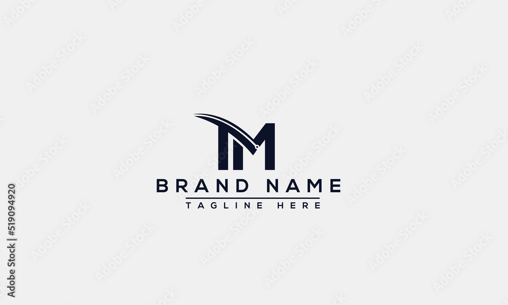 Logo design letter TM . Elegant modern. Vector template. Stock Vector ...