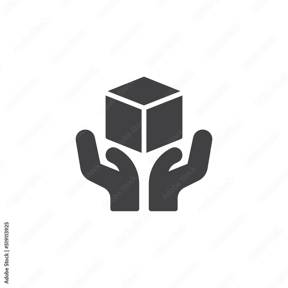 Handle with care vector icon Stock Vector | Adobe Stock