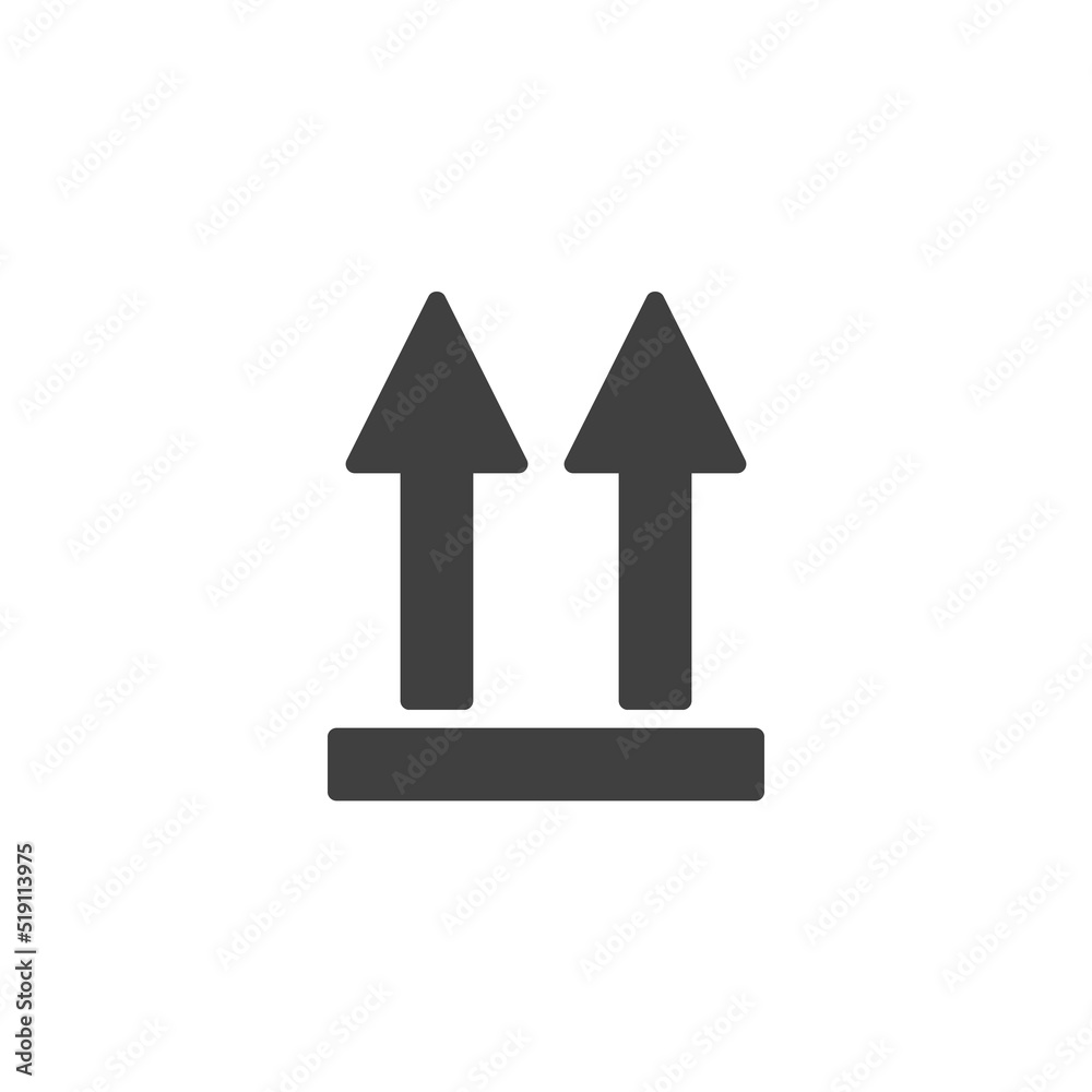 This side up vector icon Stock Vector | Adobe Stock