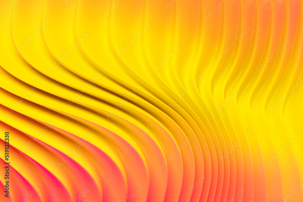 3d illustration of a classic yellow abstract gradient background with ...