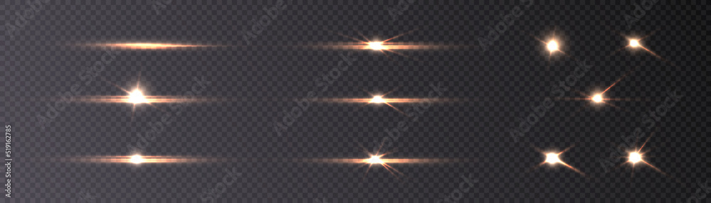 Bright light effect. Star solar lighting for vector illustration. Shiny ...