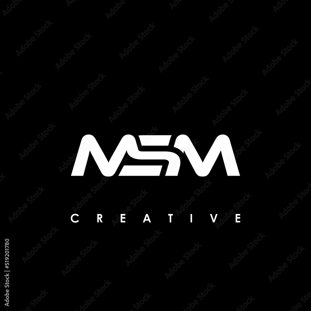 MSM Letter Initial Logo Design Template Vector Illustration Stock ...