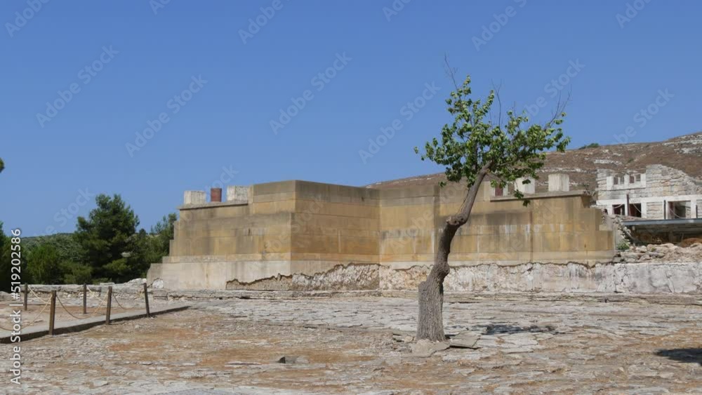 Heraklion, Greece - July 15, 2022: The world famous Knossos Palace of ...
