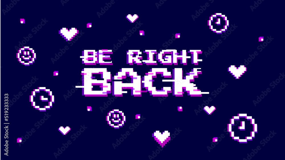 Mintenance vector illustration. Rich violet background with text be ...