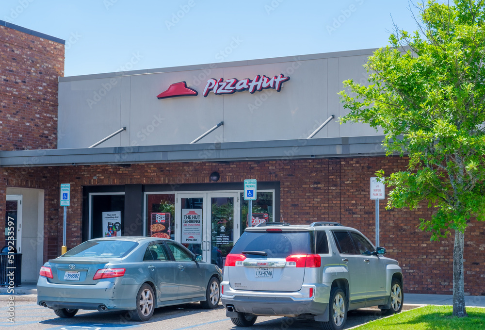 Pizza Hut outlet in a strip mall in Mid City neighborhood on July 16 ...