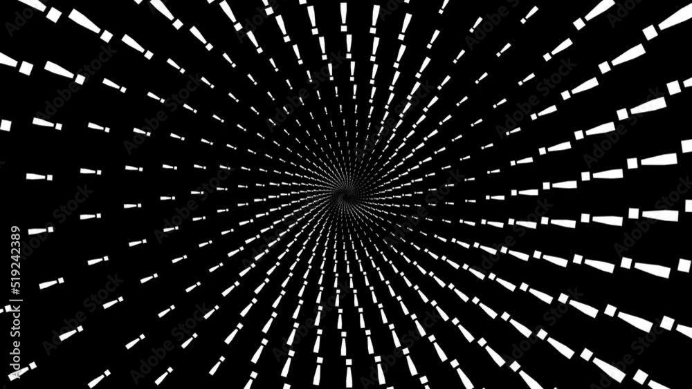 Twisting letter exclamation point animation creative. Twirling symbol ...