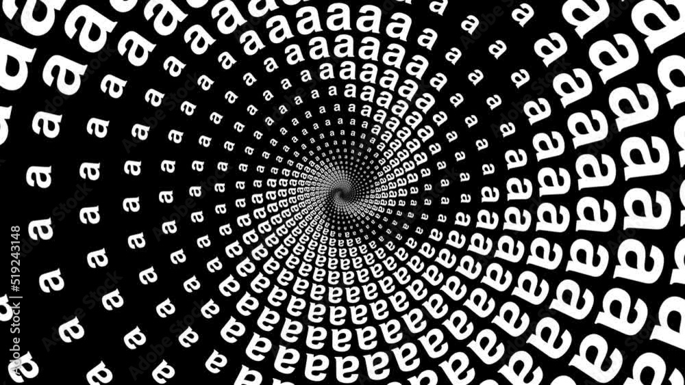 Vidéo Stock Twisting small lowercase letter a animation creative ...