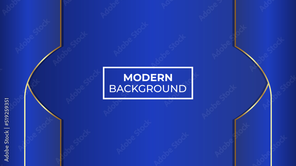 Modern background in dark blue and light blue with left and right ...