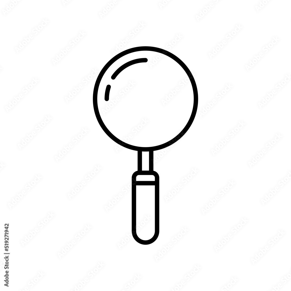 Magnify line art office stationery icon design template vector ...