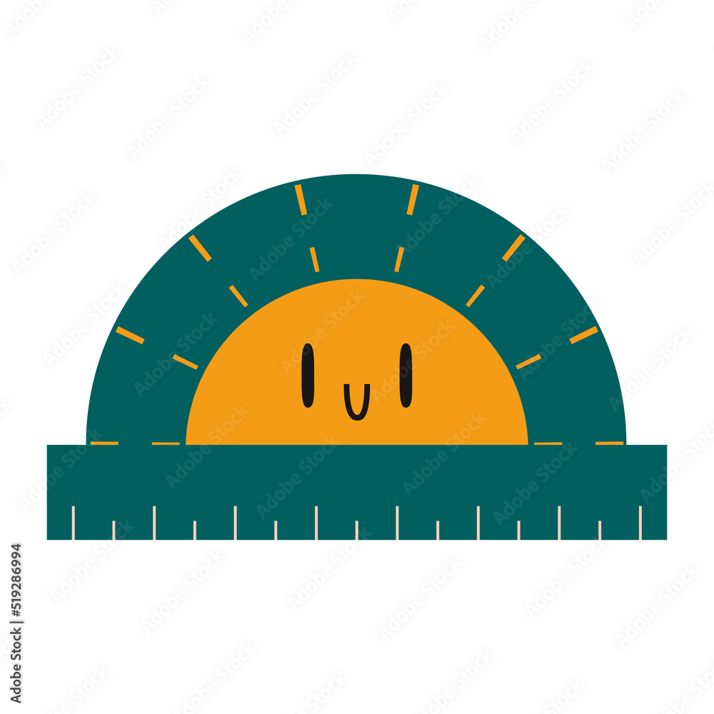 Cartoon Protractor