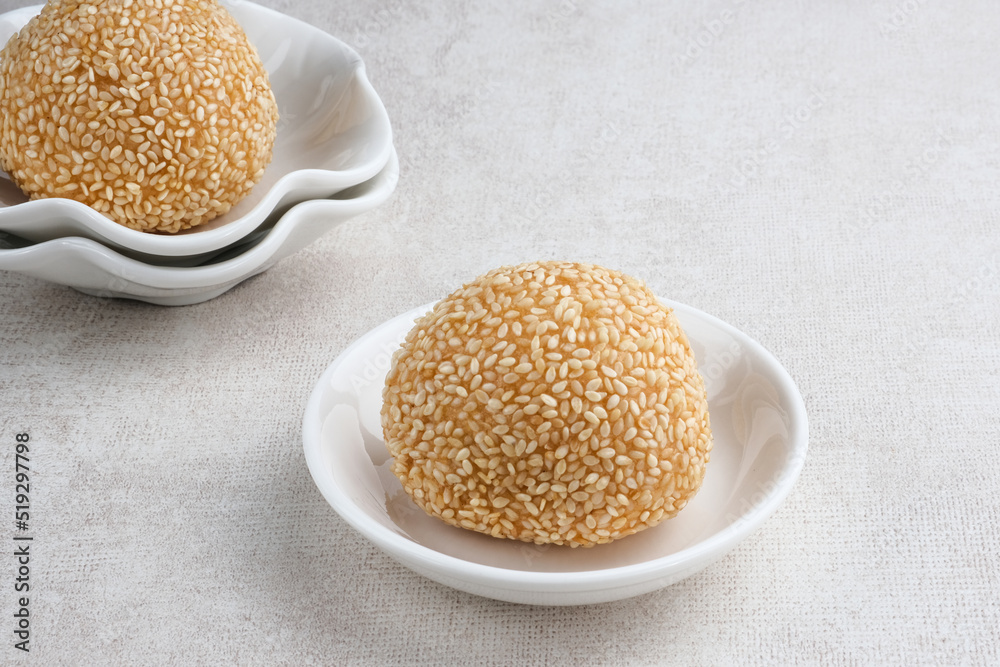 Onde-Onde is traditional food from Indonesia made from glutinous rice ...