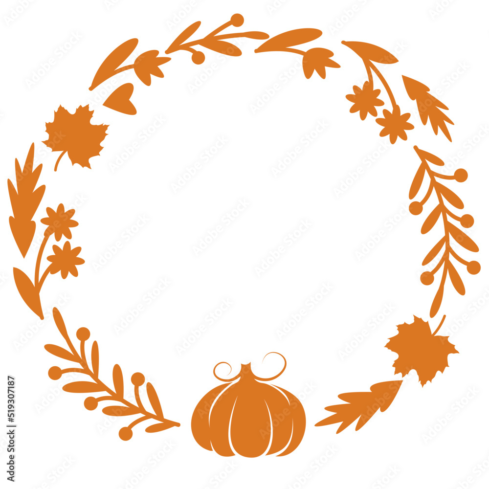 Fall Circle Border