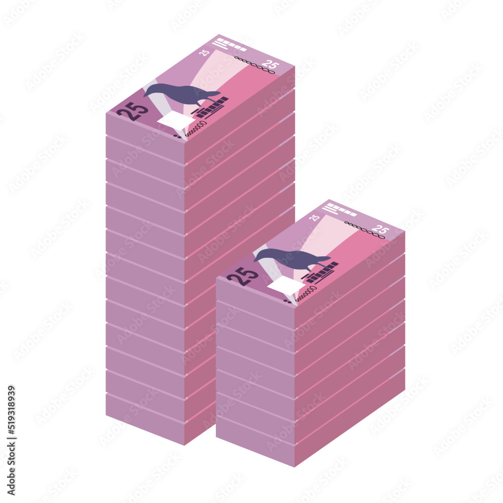 Seychelles Rupee Vector Illustration. Seychelles money set bundle ...