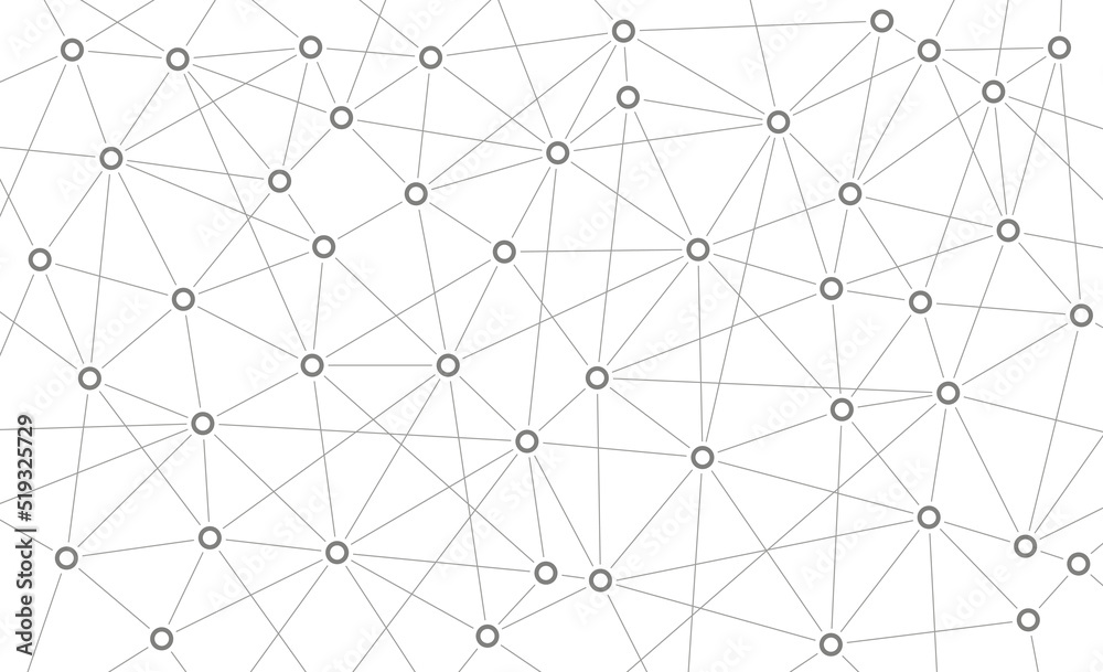 Technology network connected dots and lines background template ...