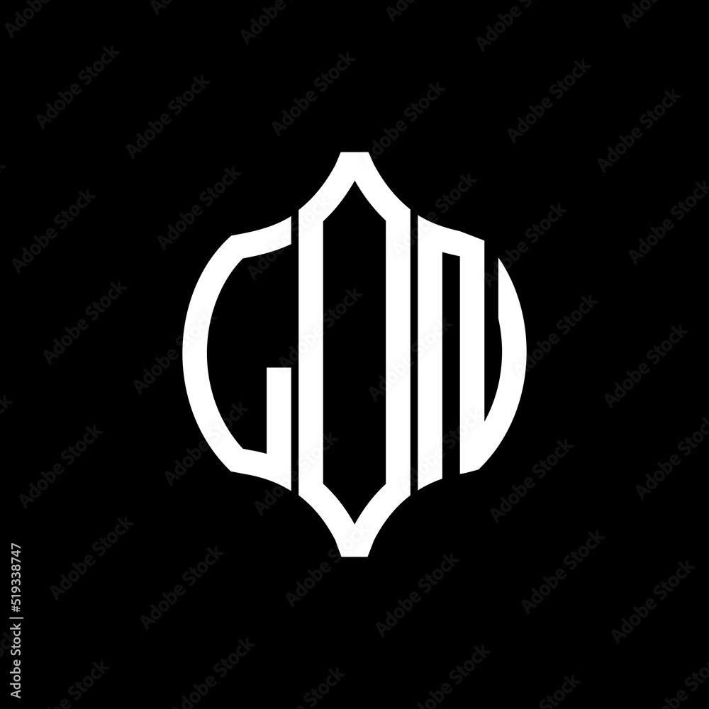 GON letter logo. GON best black background vector image. GON Monogram ...