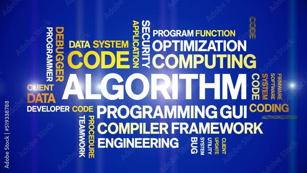 Algorithm animated tag word cloud;text design animation kinetic ...