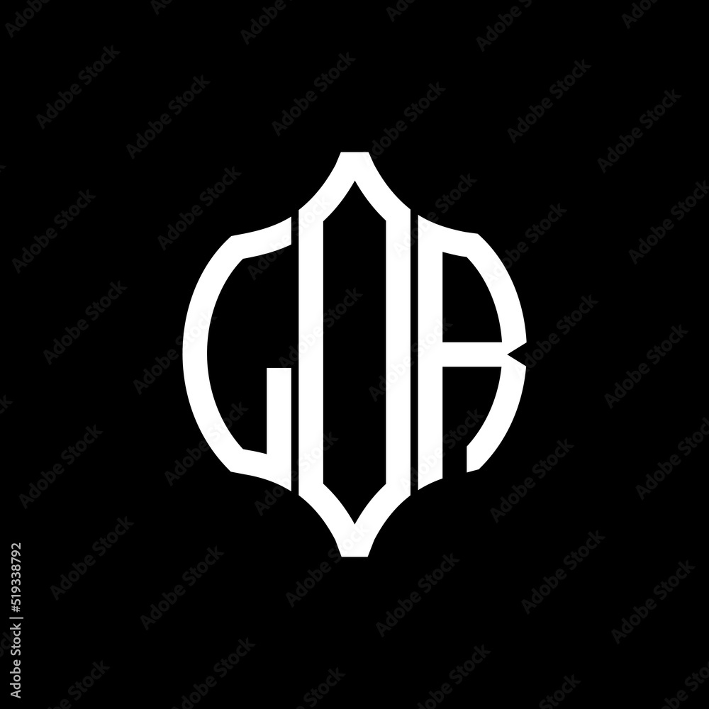 GOR letter logo. GOR best black background vector image. GOR Monogram ...