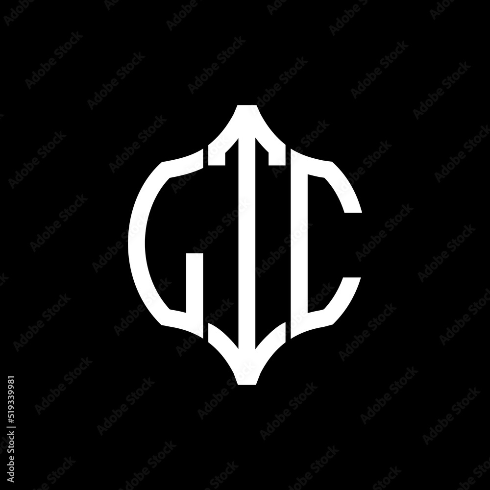 GTC letter logo. GTC best black background vector image. GTC Monogram ...