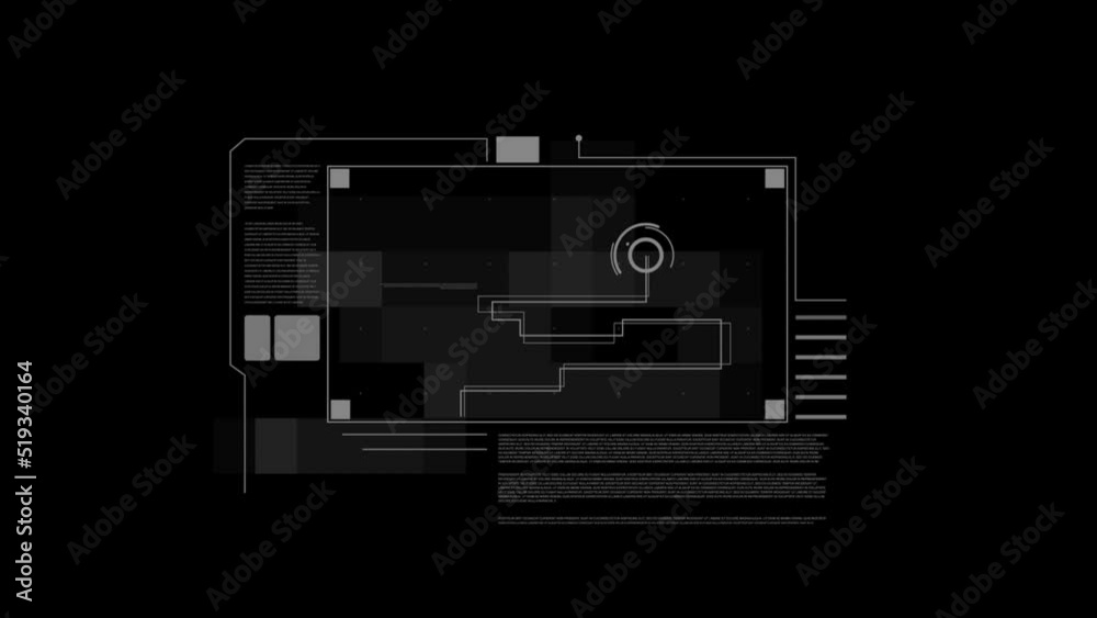 HUD technological futuristic elements.Sci Fi circle elements appearing ... HUD technological futuristic elements.Sci Fi circle elements appearing ...