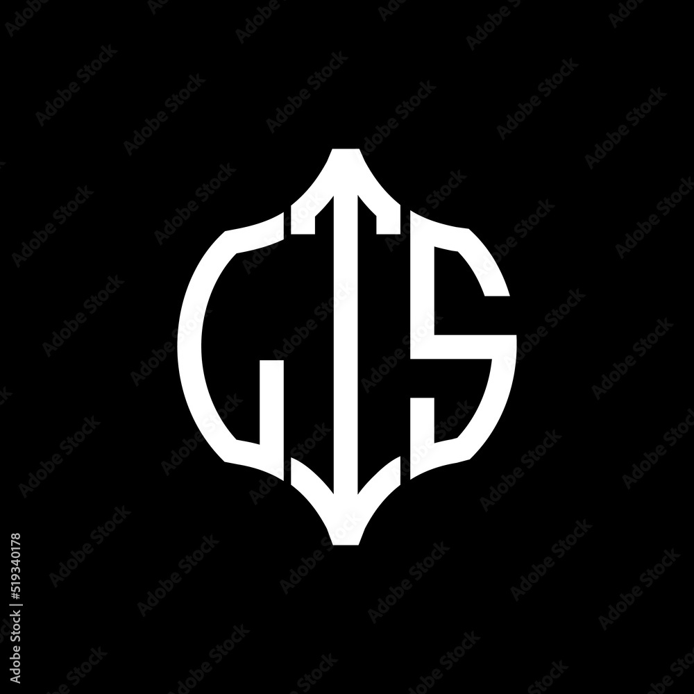 GTS letter logo. GTS best black background vector image. GTS Monogram ...
