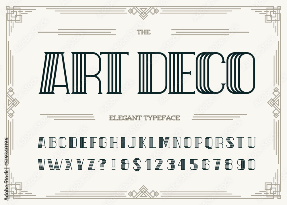 Art Deco Alphabet