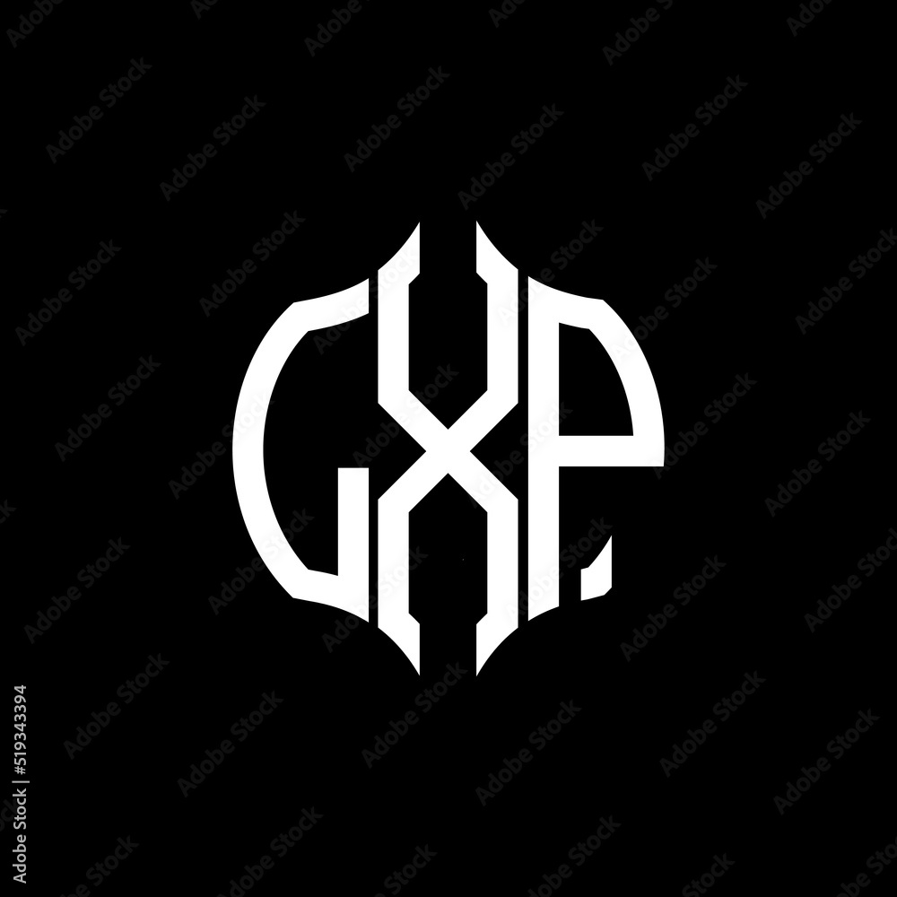 GXP letter logo. GXP best black background vector image. GXP Monogram logo design for ...
