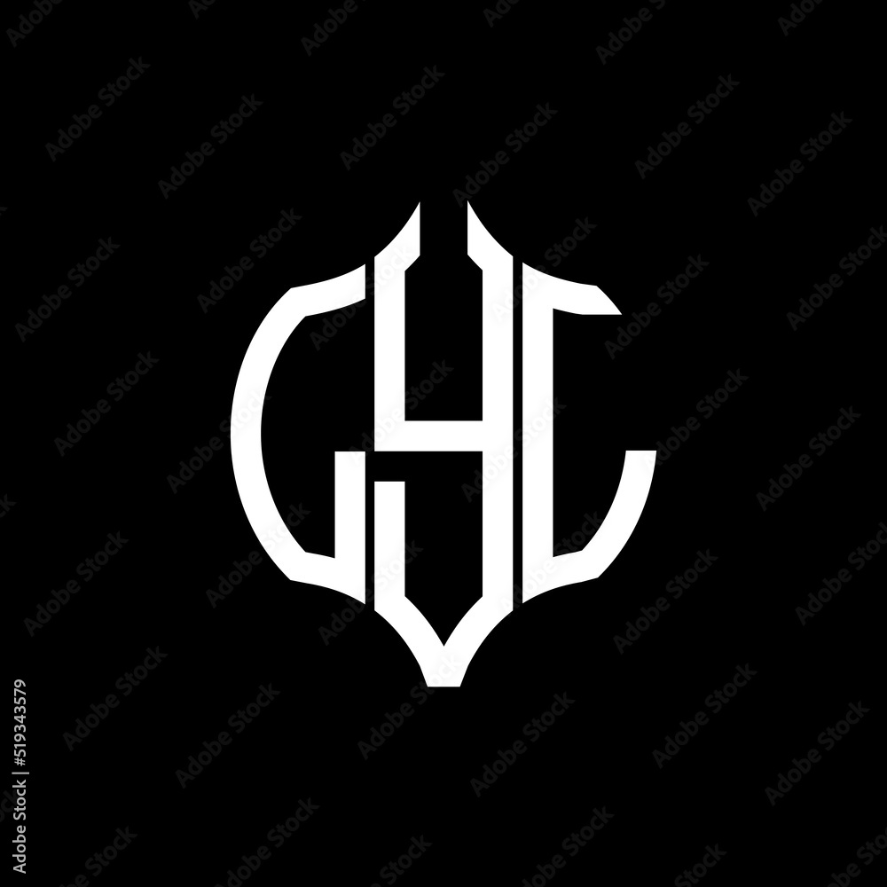 GYL letter logo. GYL best black background vector image. GYL Monogram ...
