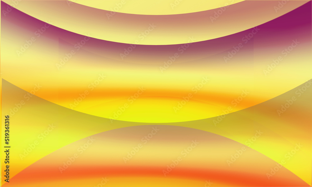 soft focus blur convex curve background rainbow stripes yellow magenta ...