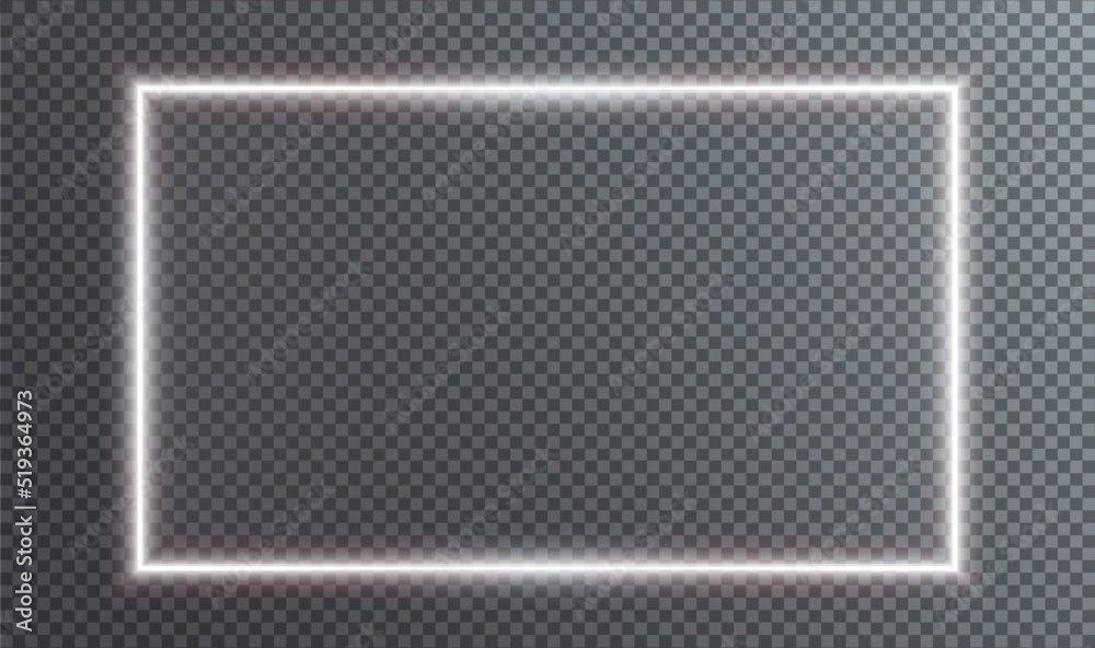 Technological background. Light glass white frames square, oval ...