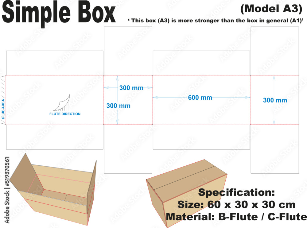 Box with the A3 model is simple and common in the market. But this box ...