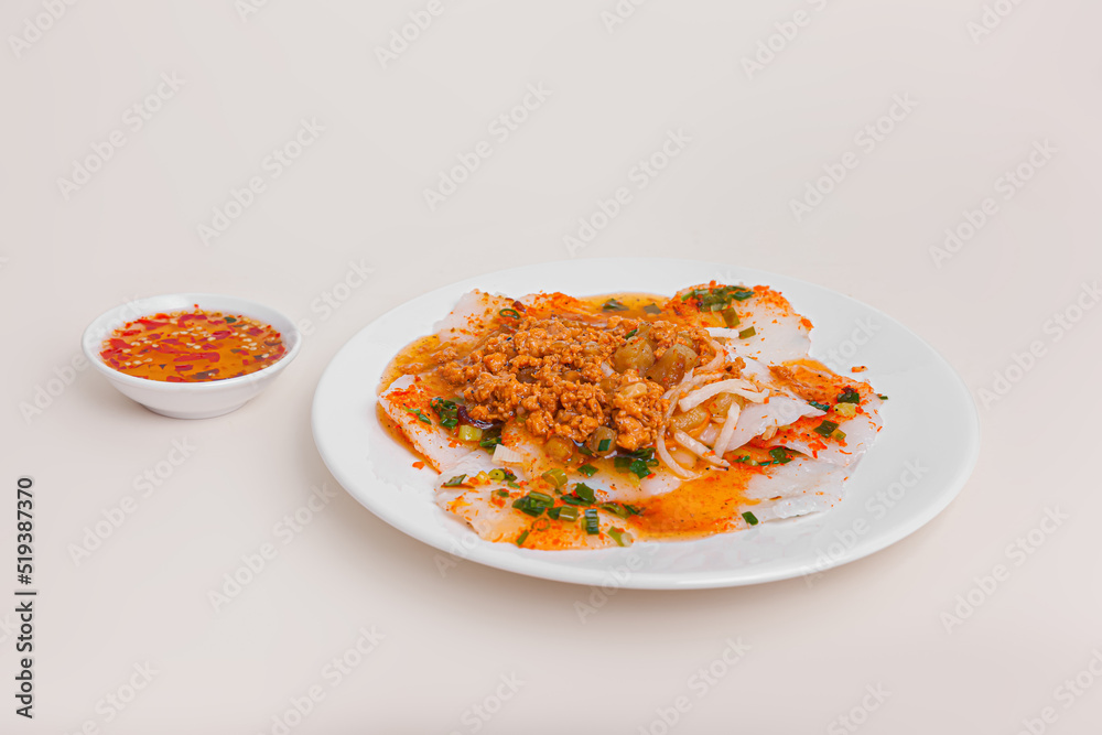 Banh Beo, Vietnamese steamed rice cakes also known as water fern cakes ...