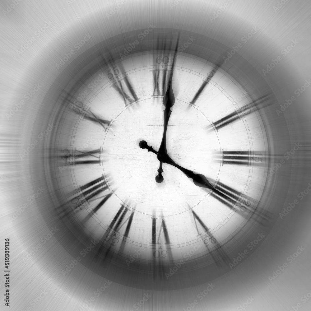 Zoom Clock for Speed and Fast Passing of Time Stock Photo | Adobe Stock